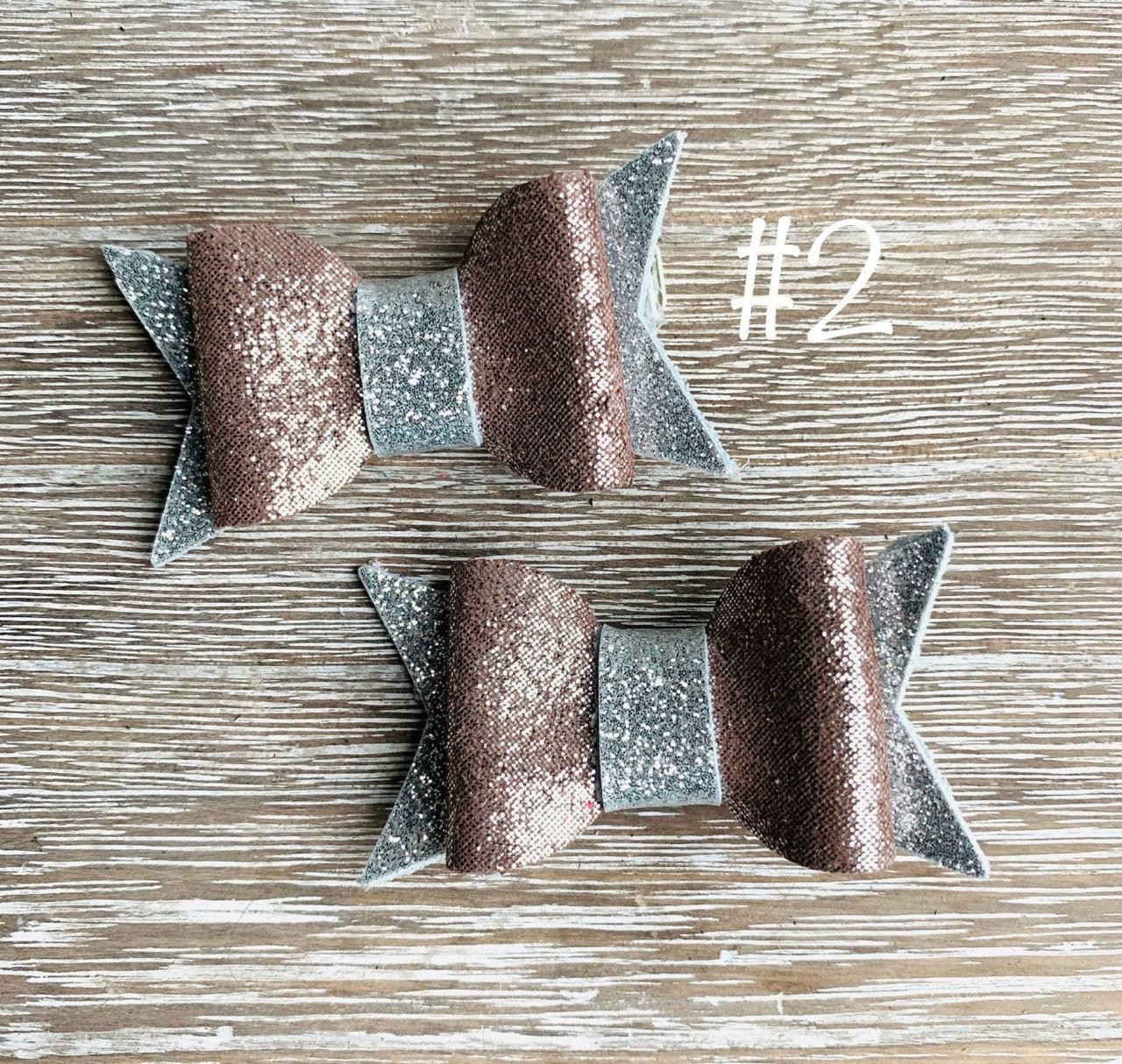 Leather Hair Bow | Genuine Leather Hair Bow | Toddler Hair Bow ...
